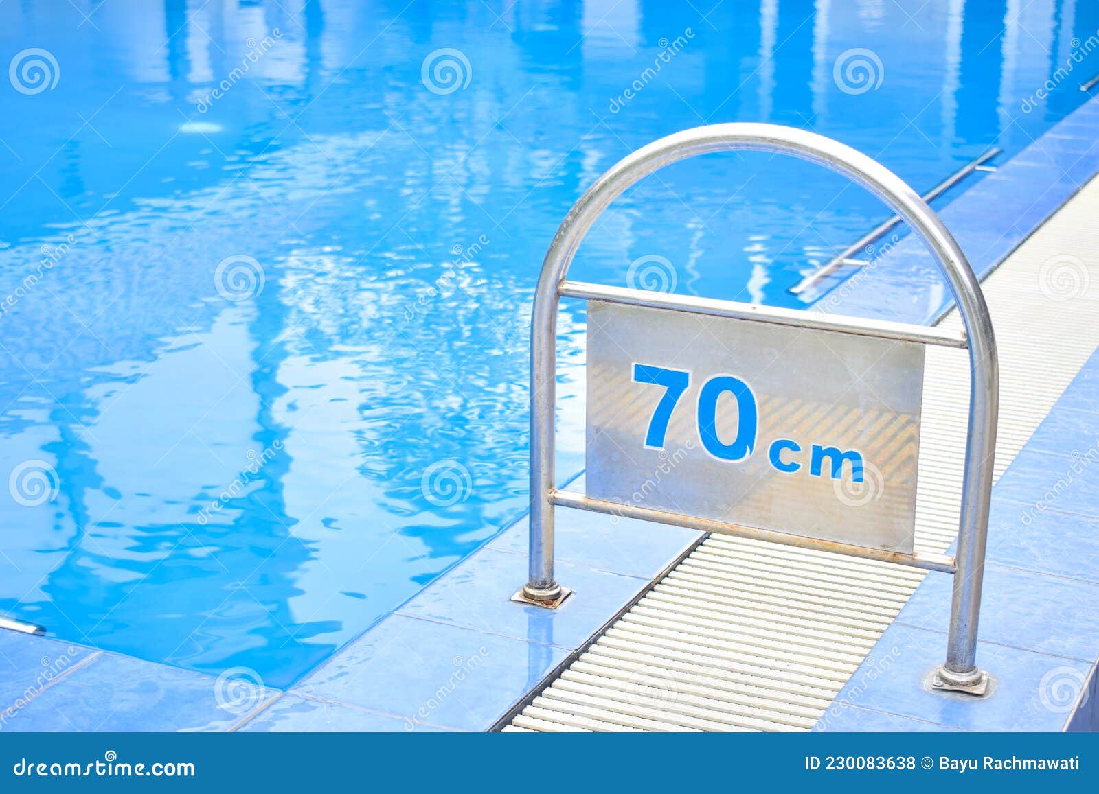 70cm depth sign at pool stock photo. Image of 70cm, hotel - 230083638