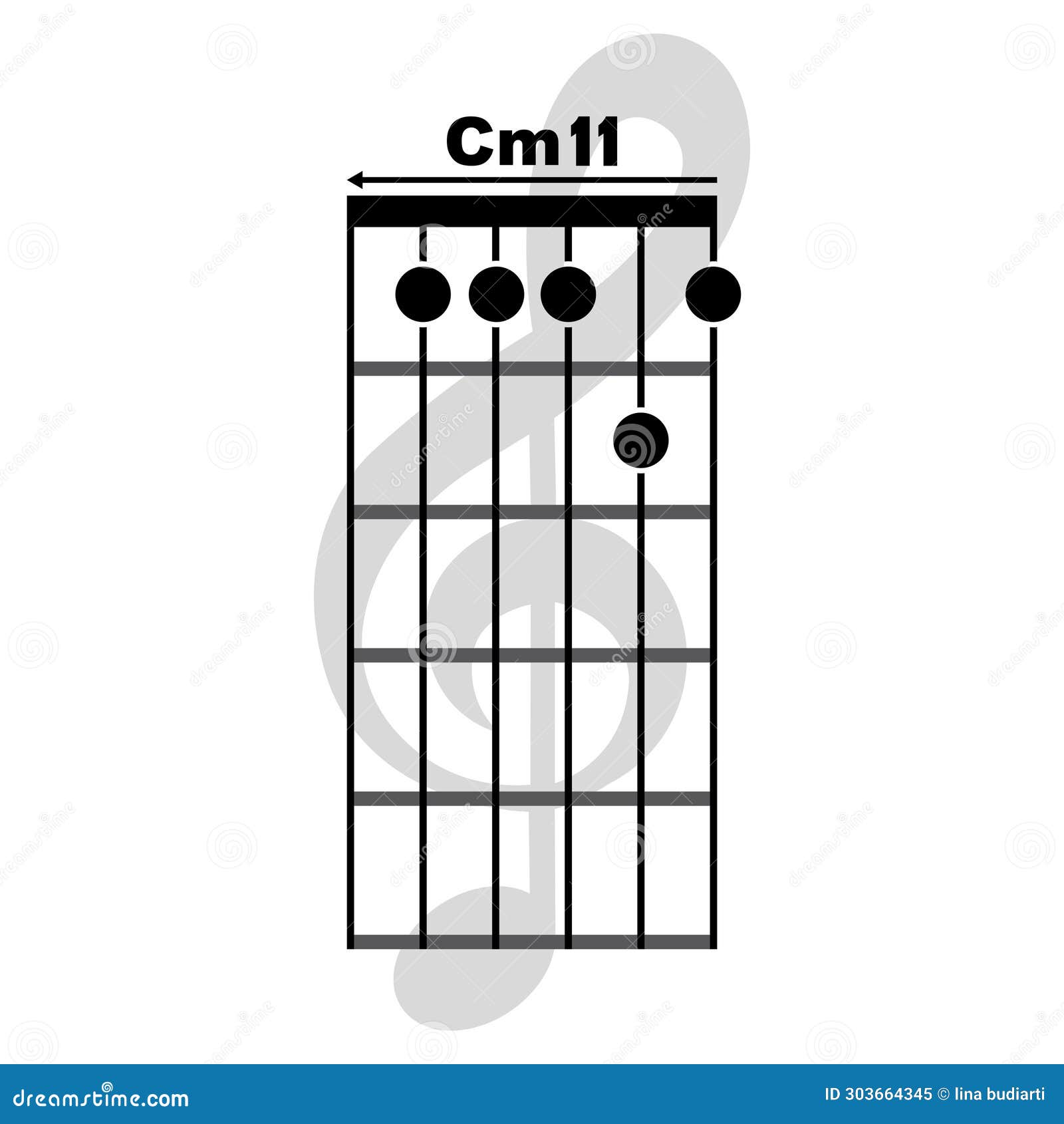 Cm11 guitar chord icon stock illustration. Illustration of ball - 303664345