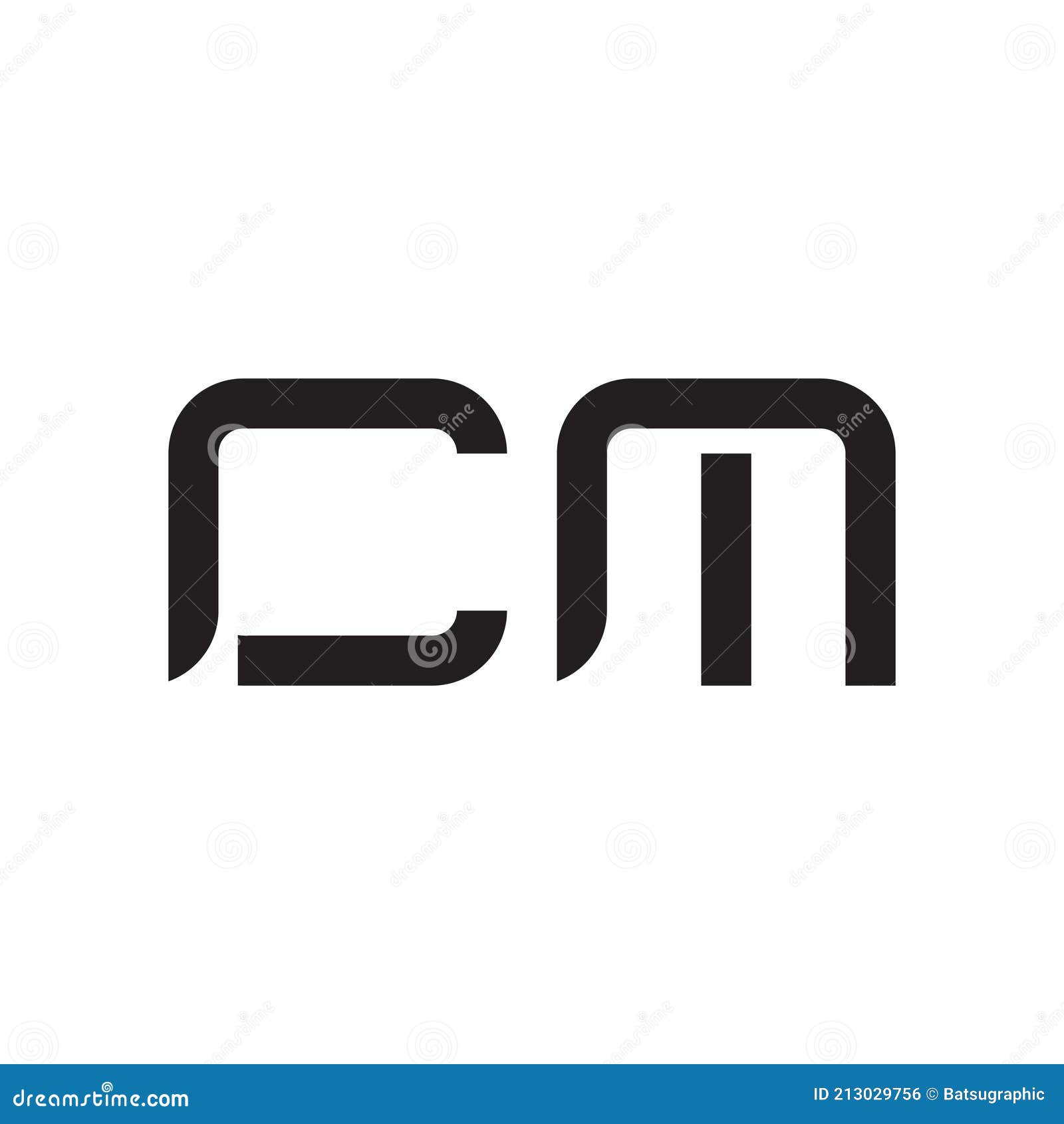 Cm Initial Letter Vector Logo Icon Stock Vector - Illustration of ...