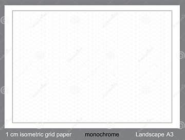 1 Cm A3 Isometric Grid Paper Isometric Grid Vector Isometric Grid Graph ...