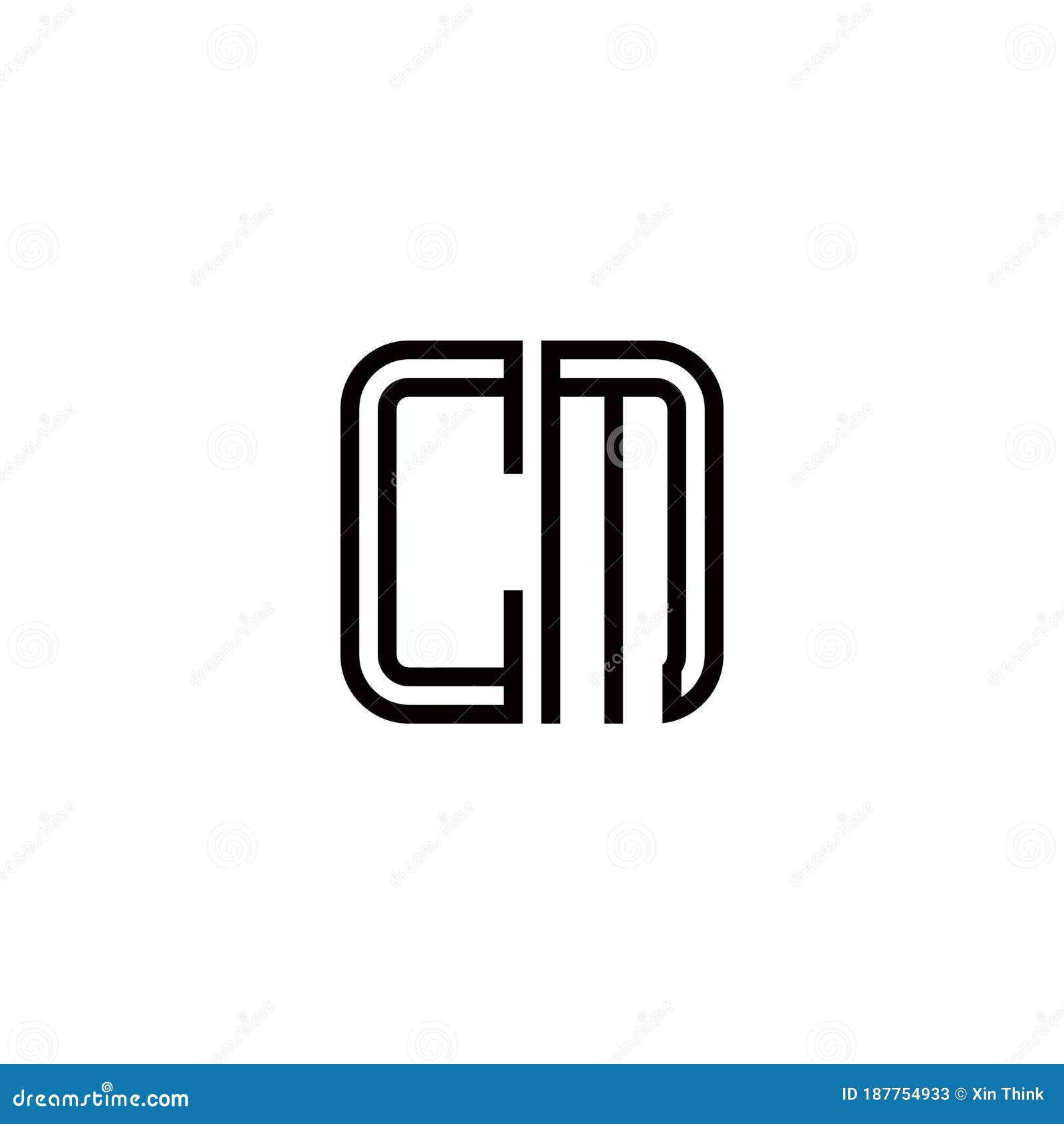 CM Letter Logo Icon Design Template Elements Stock Vector ...
