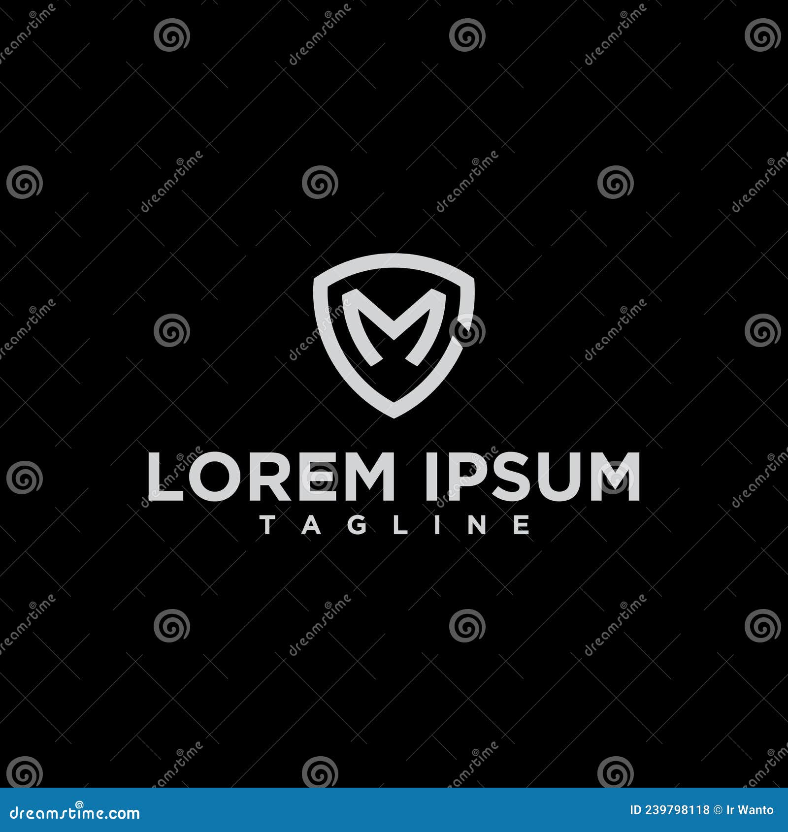 Cm or Mc Shield Logo Design Stock Vector - Illustration of monogram ...