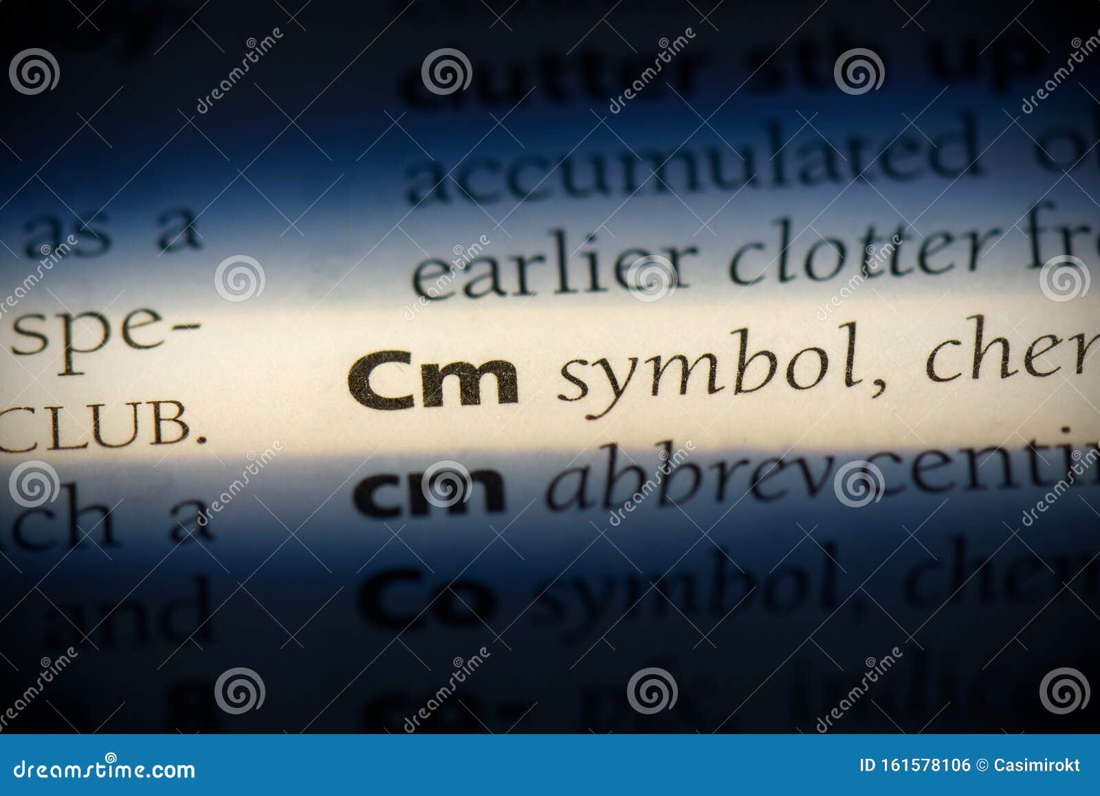 Cm symbol stock photo. Image of word, paper, minimal - 161578106