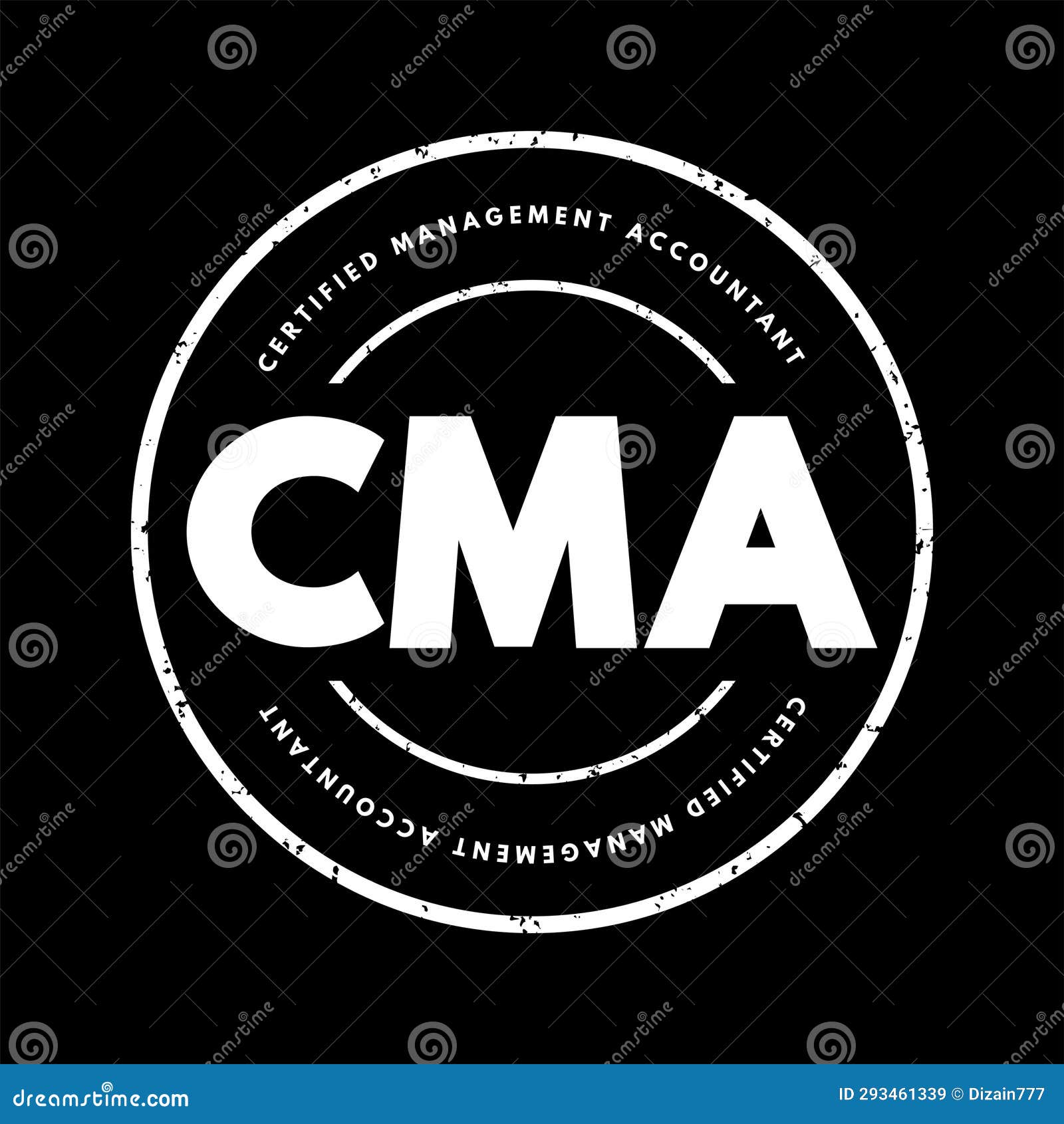 CMA, Certified Management Accountant. Concept With Keywords, Letters ...