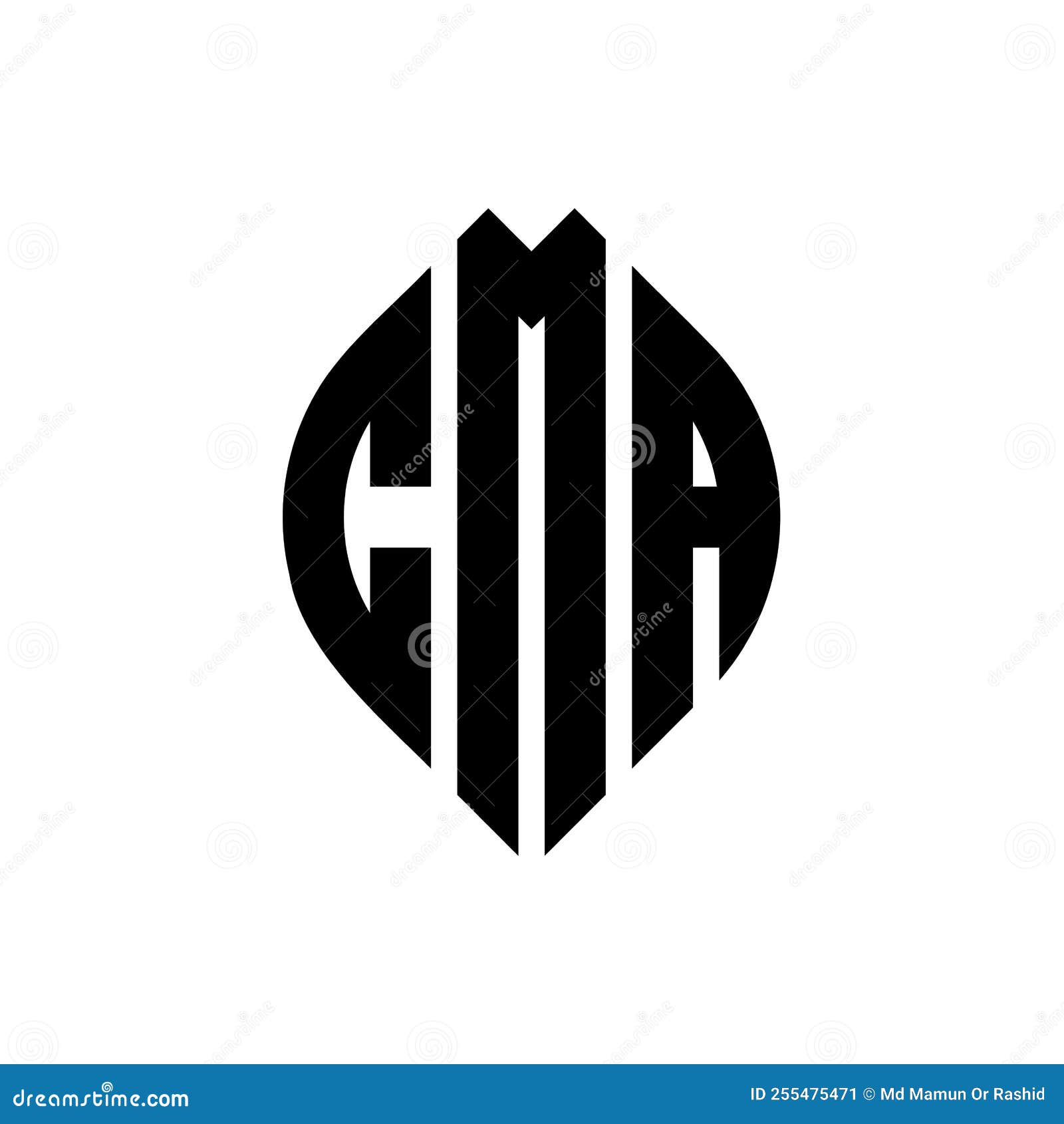 CMA Circle Letter Logo Design with Circle and Ellipse Shape. CMA ...