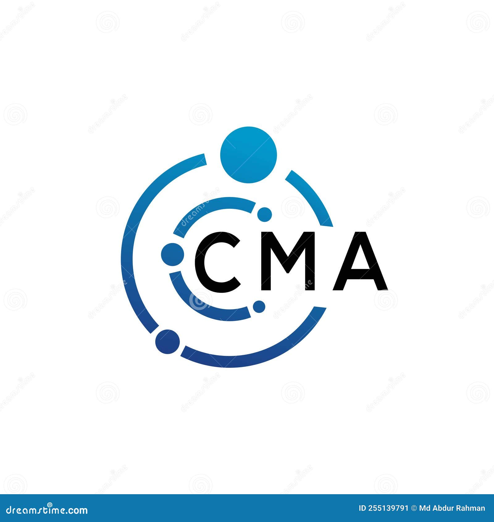 CMA Letter Logo Design on White Background. CMA Creative Initials ...
