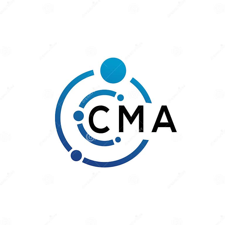 CMA Letter Logo Design on White Background. CMA Creative Initials ...