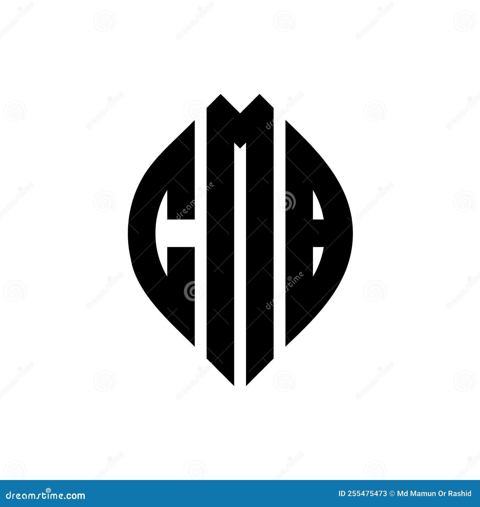 CMB Circle Letter Logo Design with Circle and Ellipse Shape. CMB ...