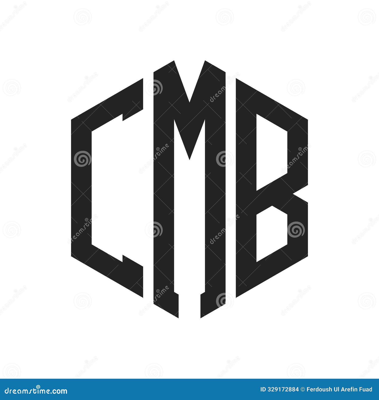 CMB Logo Design. Initial Letter CMB Monogram Logo Using Hexagon Shape ...