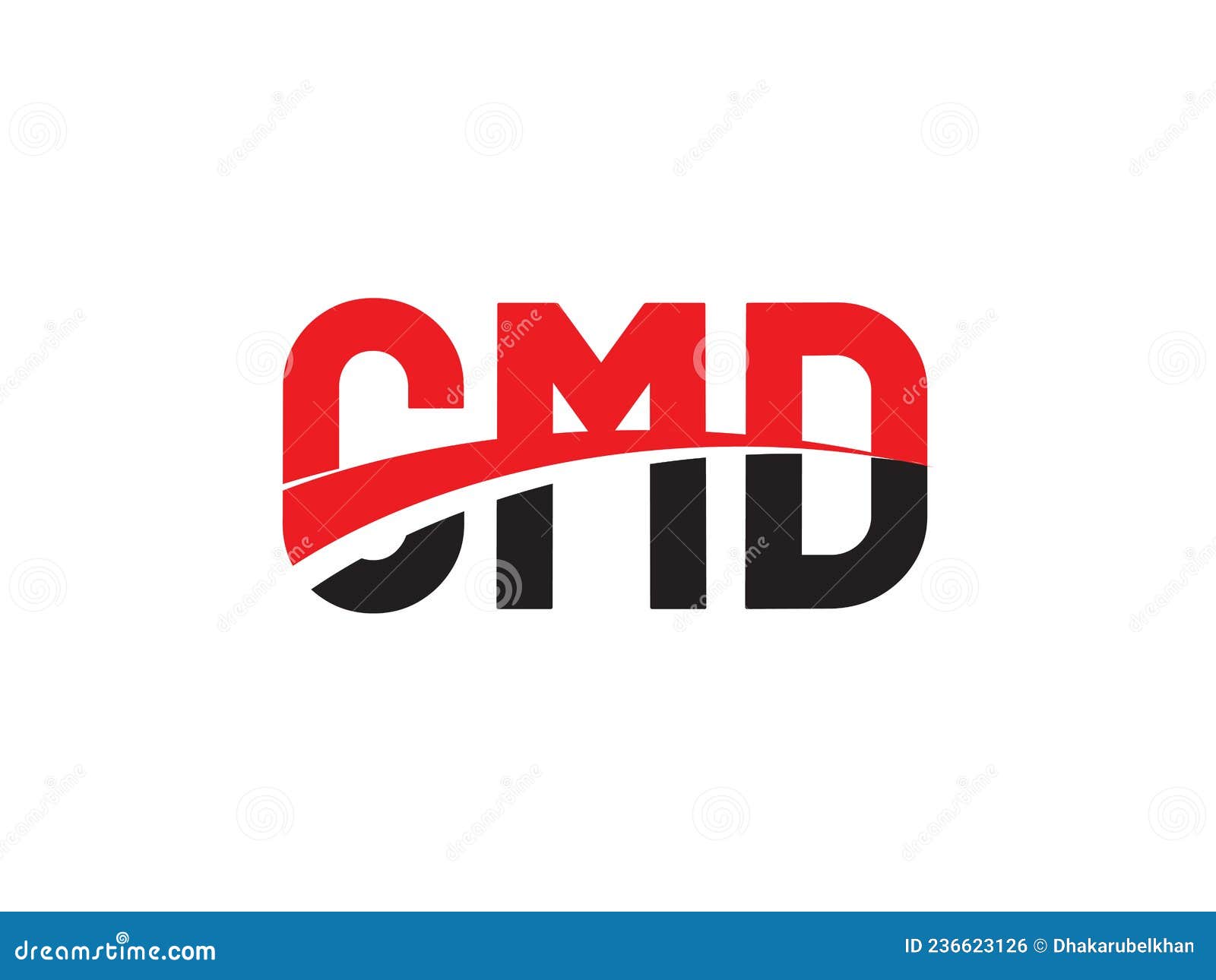 CMD Letter Initial Logo Design Vector Illustration Stock Vector ...