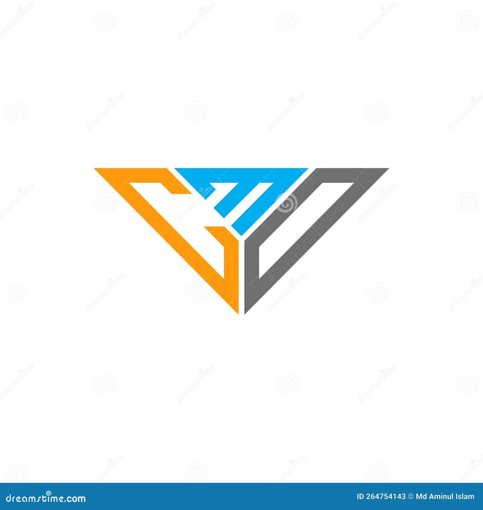 CMD Letter Logo Creative Design with Vector Graphic, Stock Vector ...