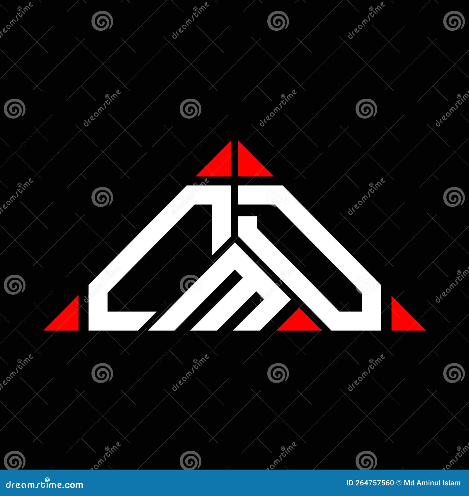 CMD Letter Logo Creative Design with Vector Graphic, Stock Vector ...