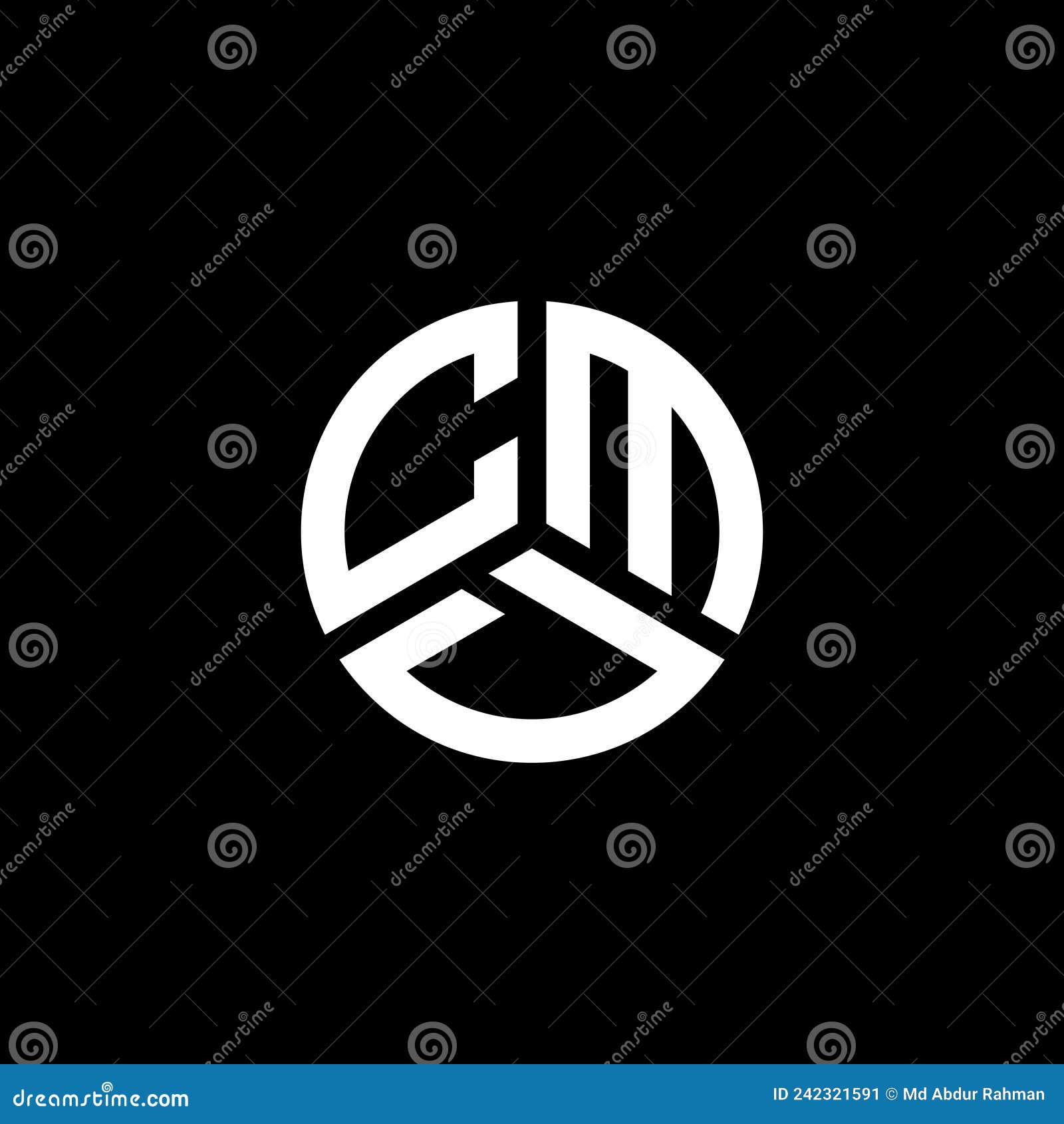 CMD Letter Logo Design on White Background. CMD Creative Initials ...