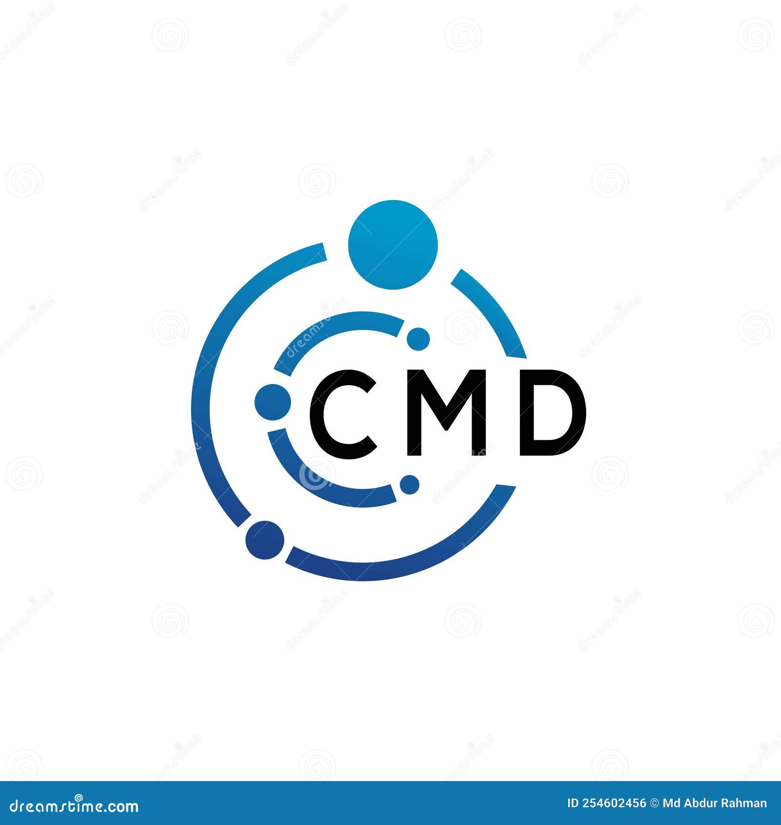 CMD Letter Logo Design on White Background. CMD Creative Initials ...
