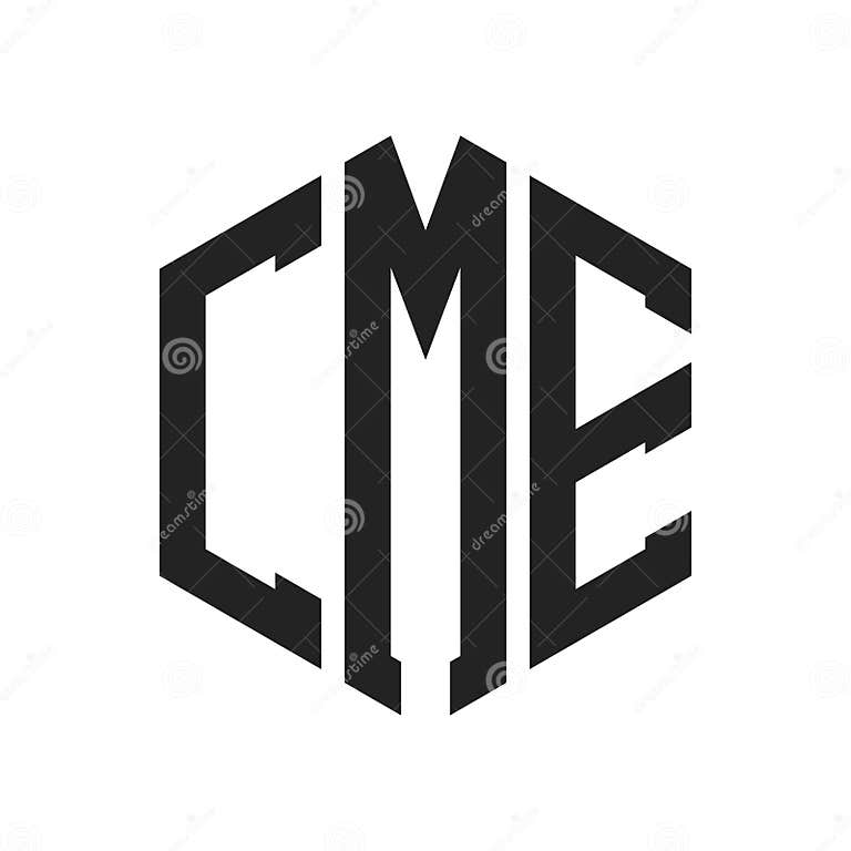CME Logo Design. Initial Letter CME Monogram Logo Using Hexagon Shape ...