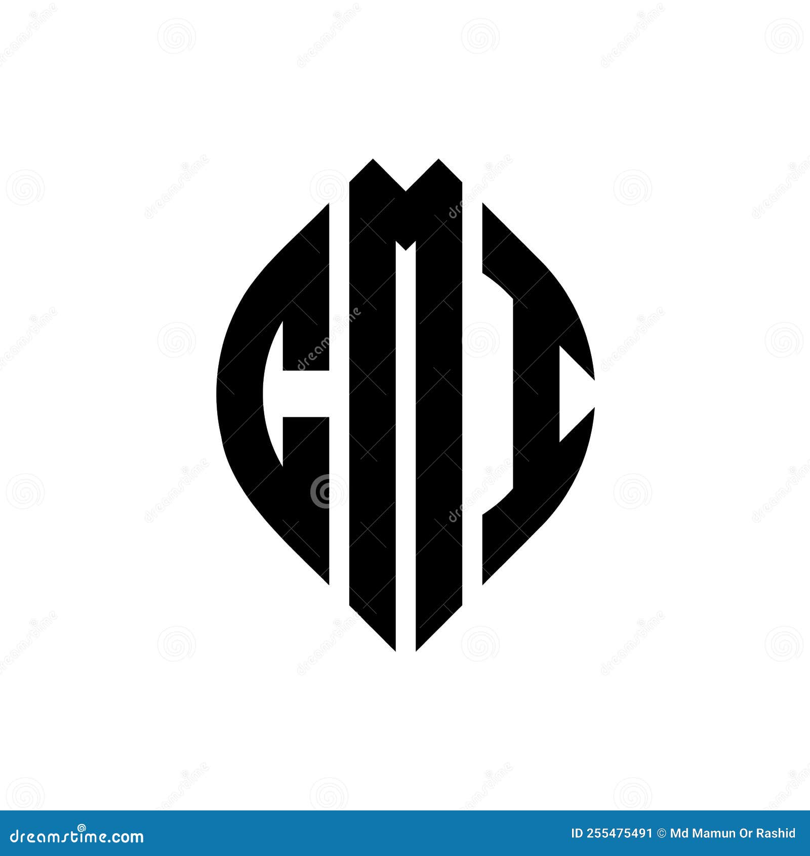 CMI Circle Letter Logo Design with Circle and Ellipse Shape. CMI ...