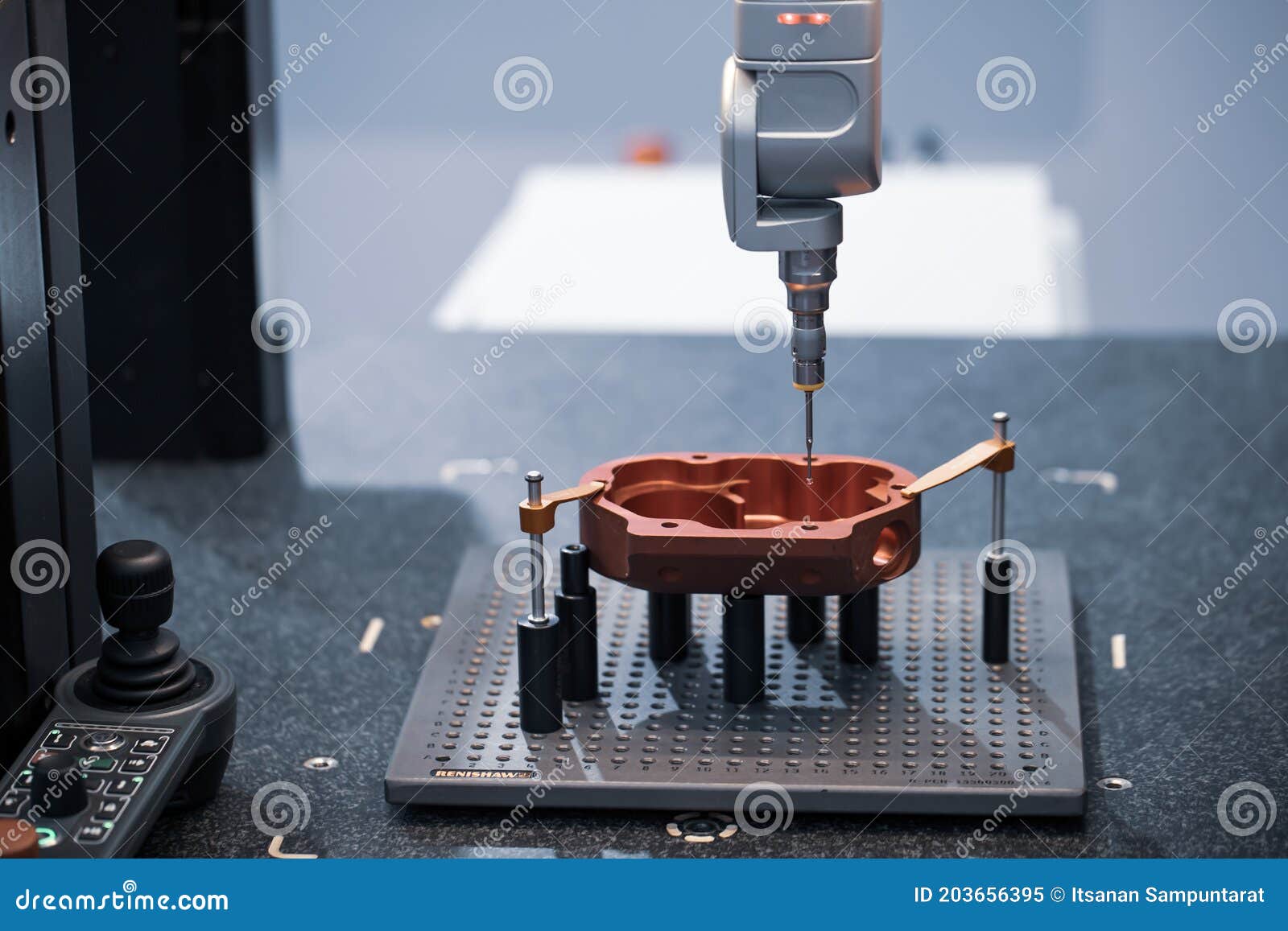CMM Coordinate Measuring Dimension Machine Stock Image - Image of ...