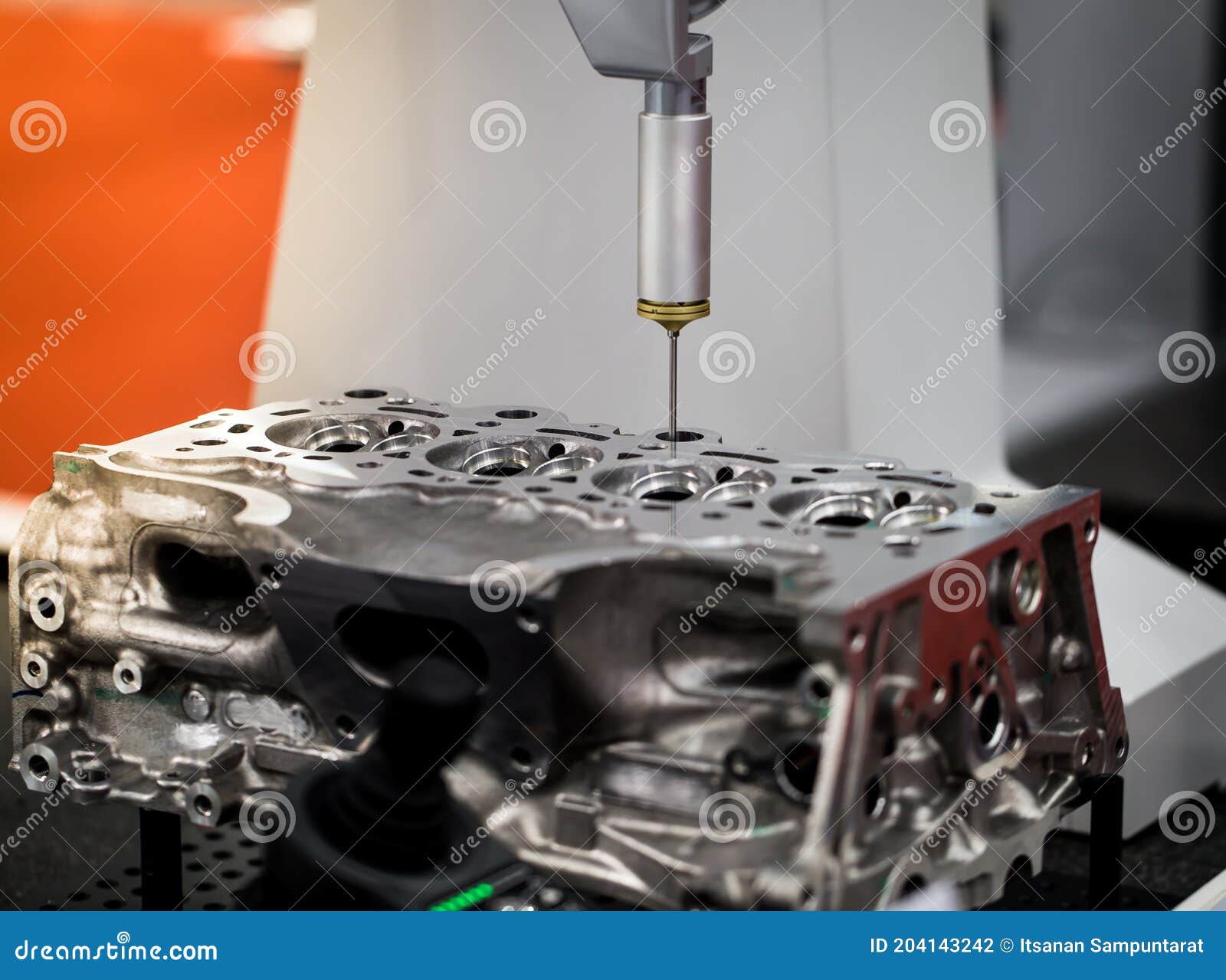 CMM Coordinate Measuring Dimension Machine Stock Photo - Image of scan ...