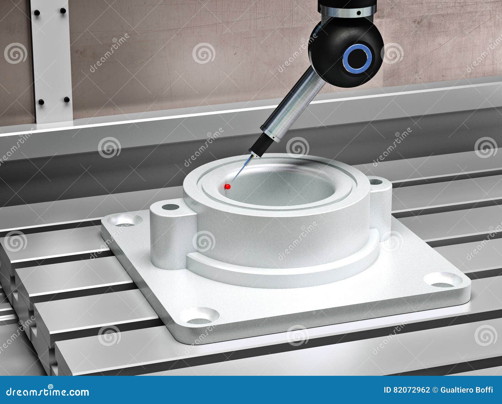 Cmm 3d a macchina illustrazione di stock. Illustrazione di qualità ...