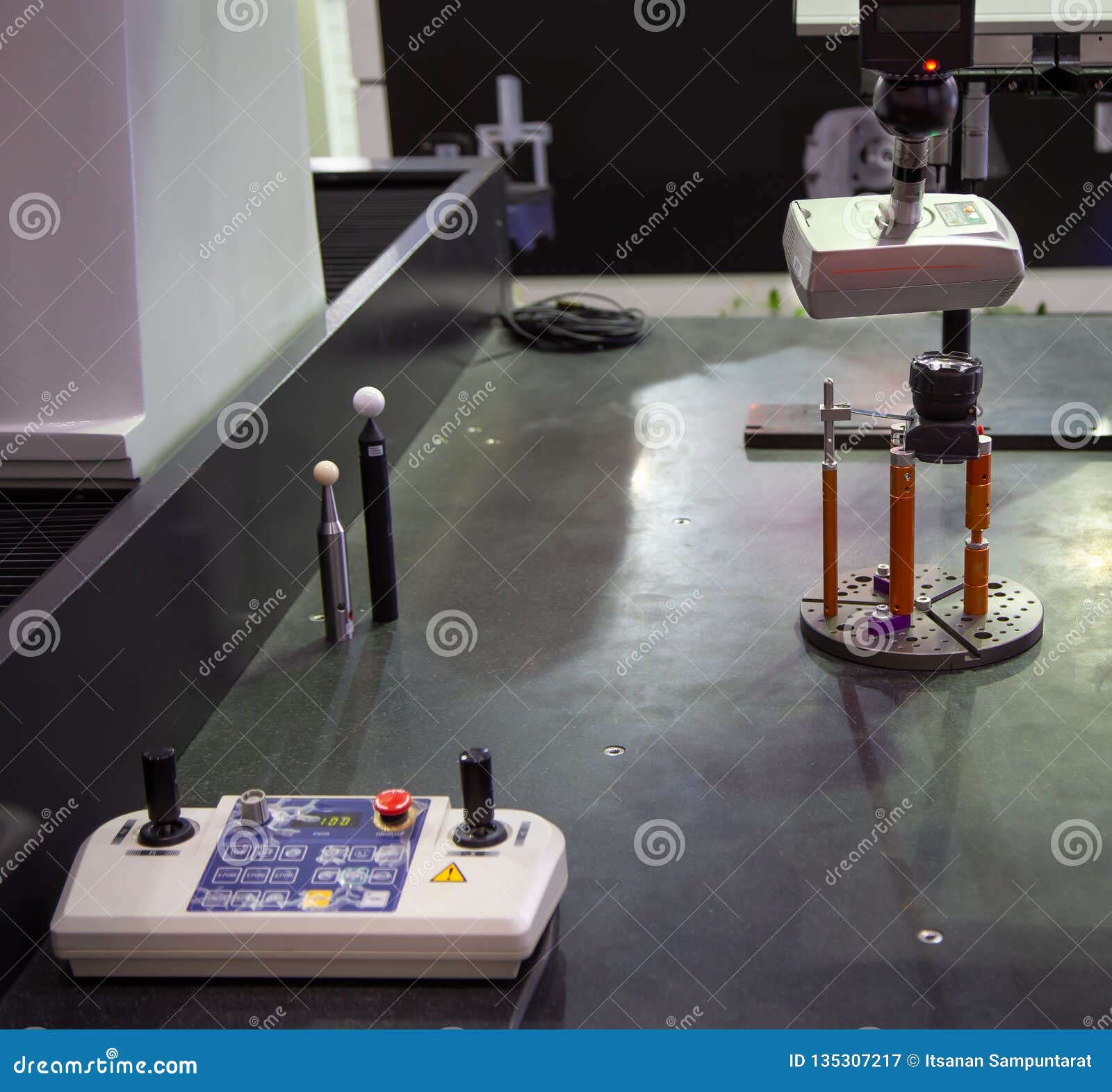 CMM laser scanner stock image. Image of scan, probe - 135307217