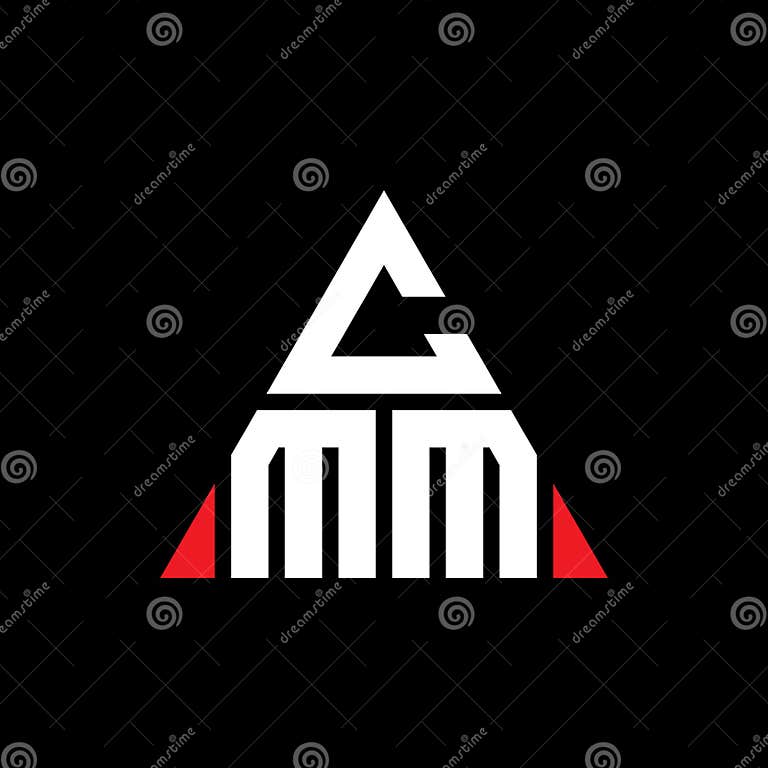 CMM Triangle Letter Logo Design with Triangle Shape. CMM Triangle Logo ...