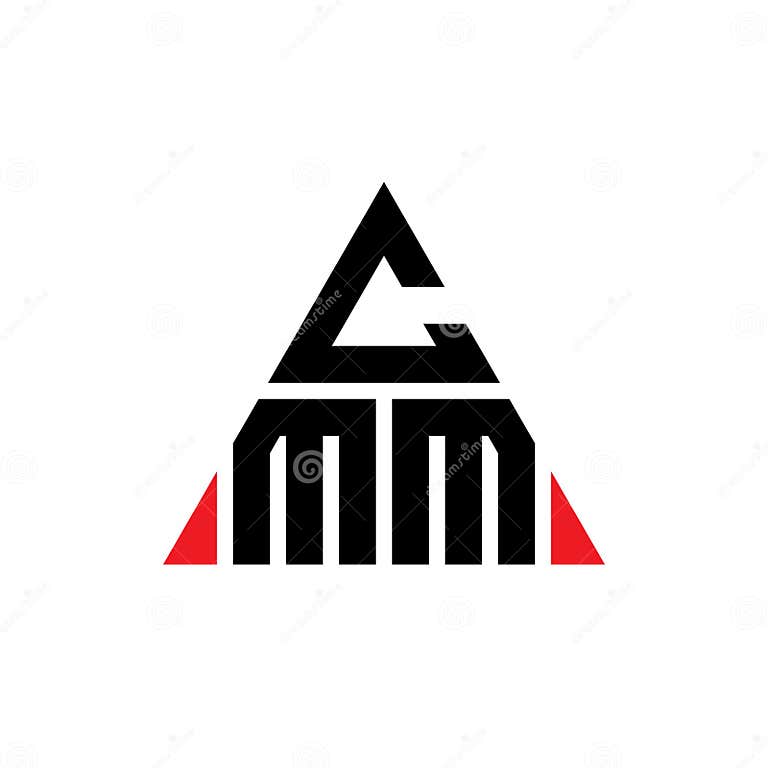 CMM Triangle Letter Logo Design with Triangle Shape. CMM Triangle Logo ...