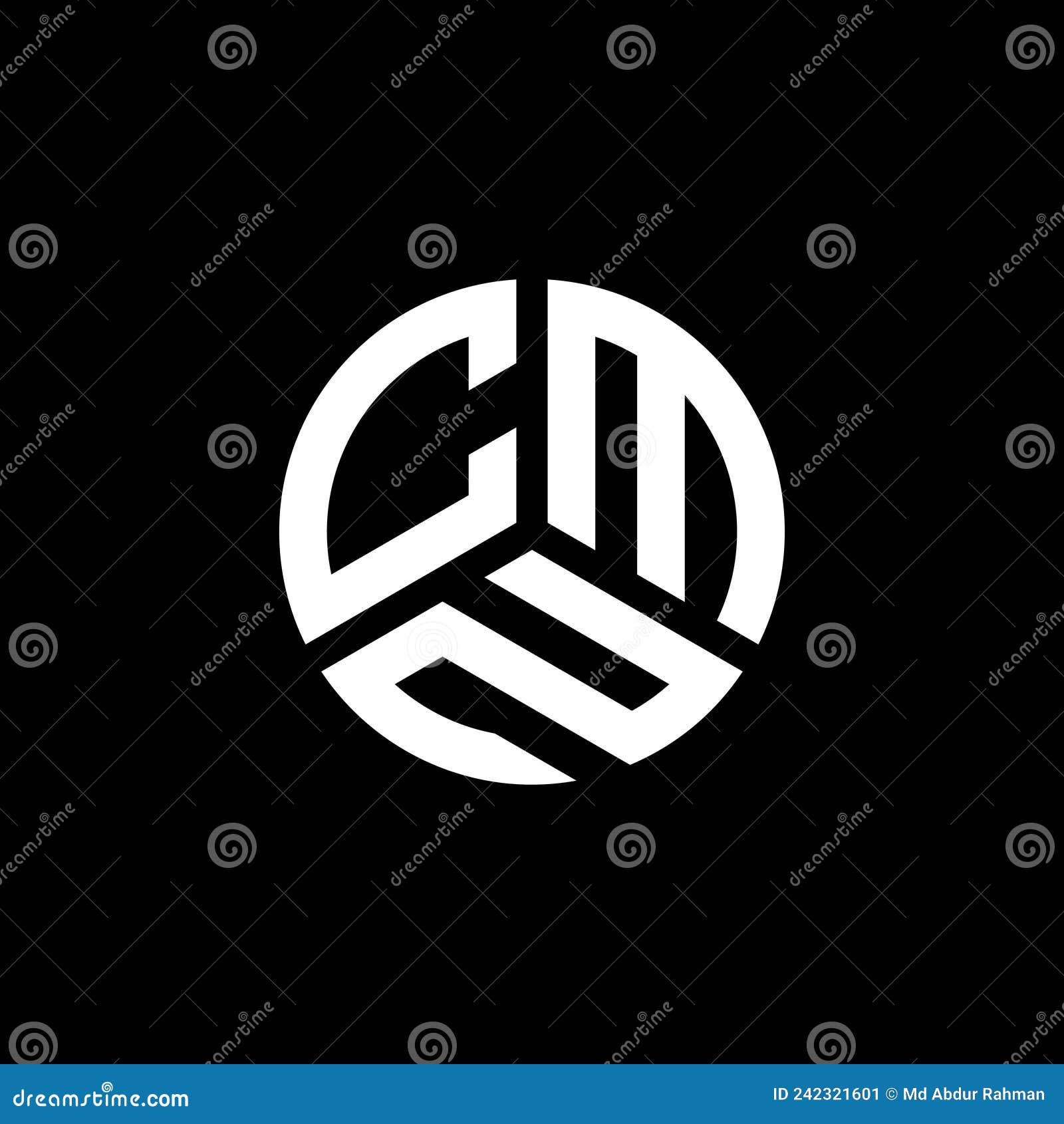 CMN Letter Logo Design on White Background. CMN Creative Initials ...