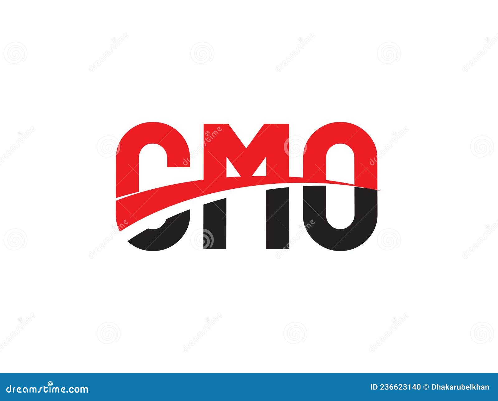 CMO Letter Initial Logo Design Vector Illustration Stock Vector ...
