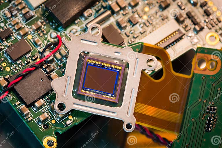 CMOS sensor stock image. Image of component, colour, green - 41030293