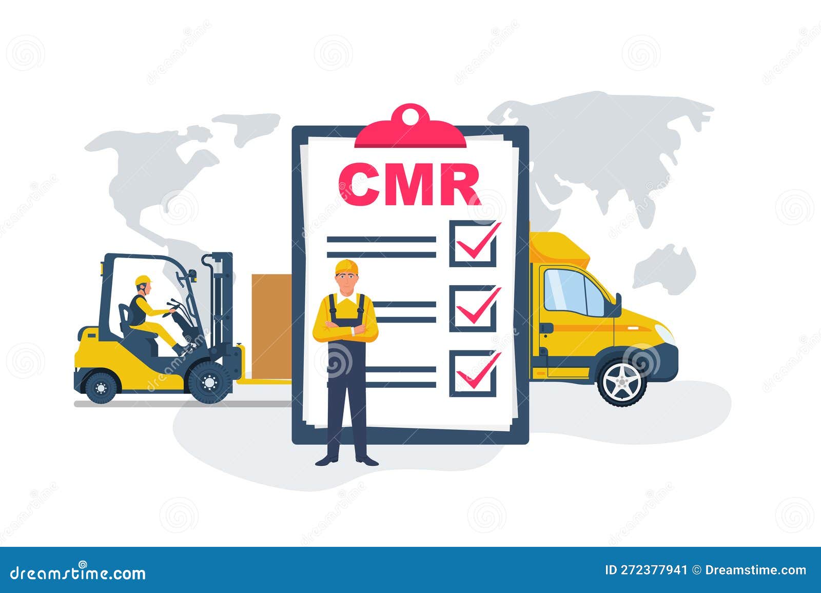 CMR Concept. Shipping Document. Logistics Concept Stock Vector ...