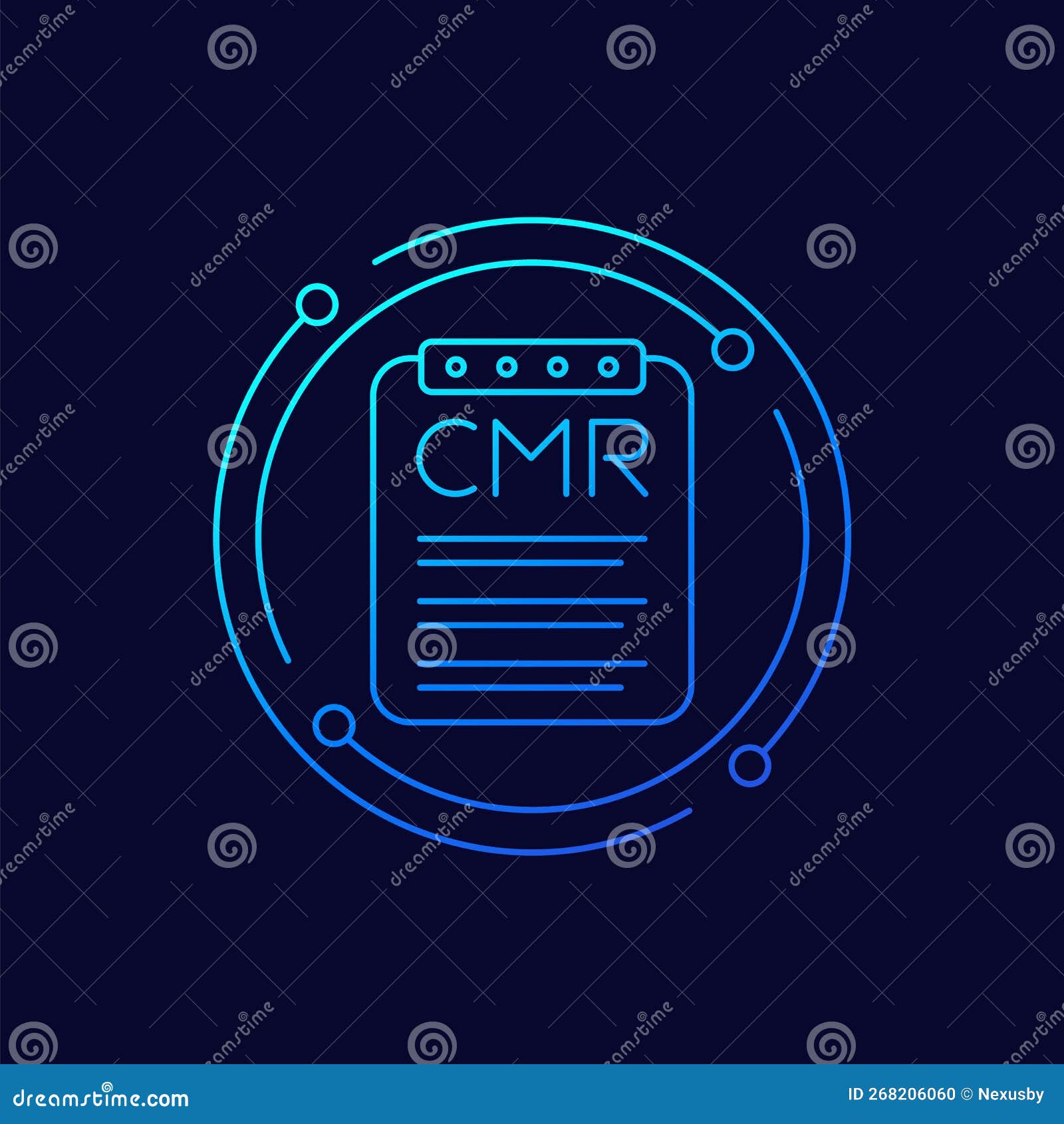 CMR Icon, Consignment Note or Transport Document Stock Vector ...