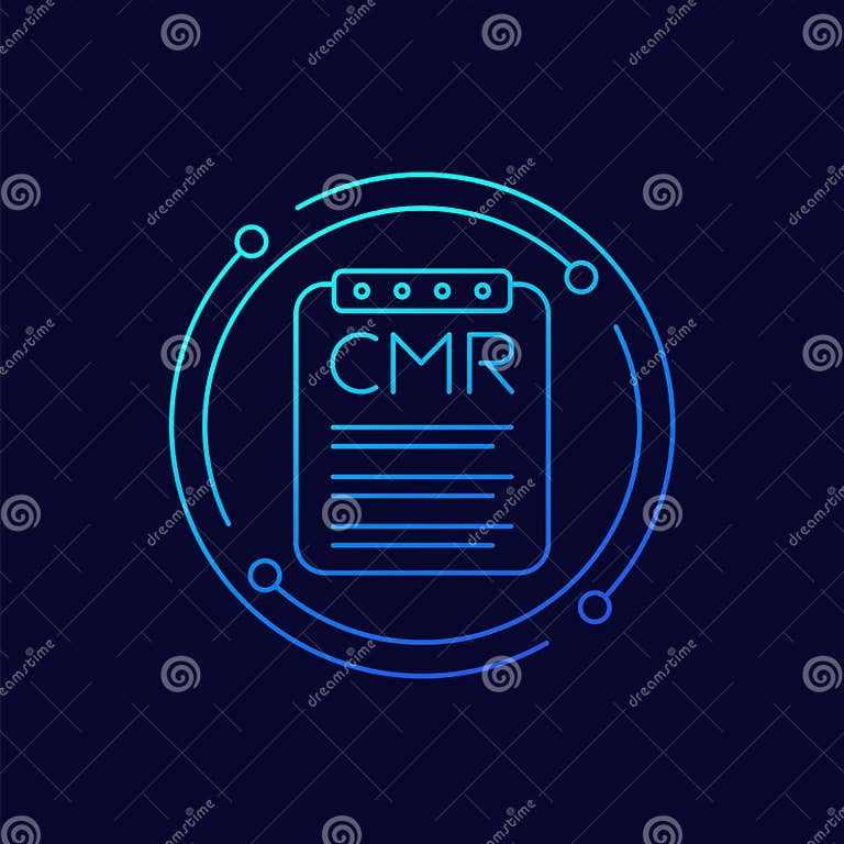 CMR Icon, Consignment Note or Transport Document Stock Vector ...