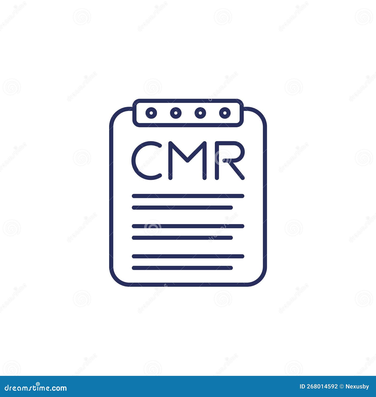 CMR Icon, Consignment Note Or Transport Document Vector Illustration ...