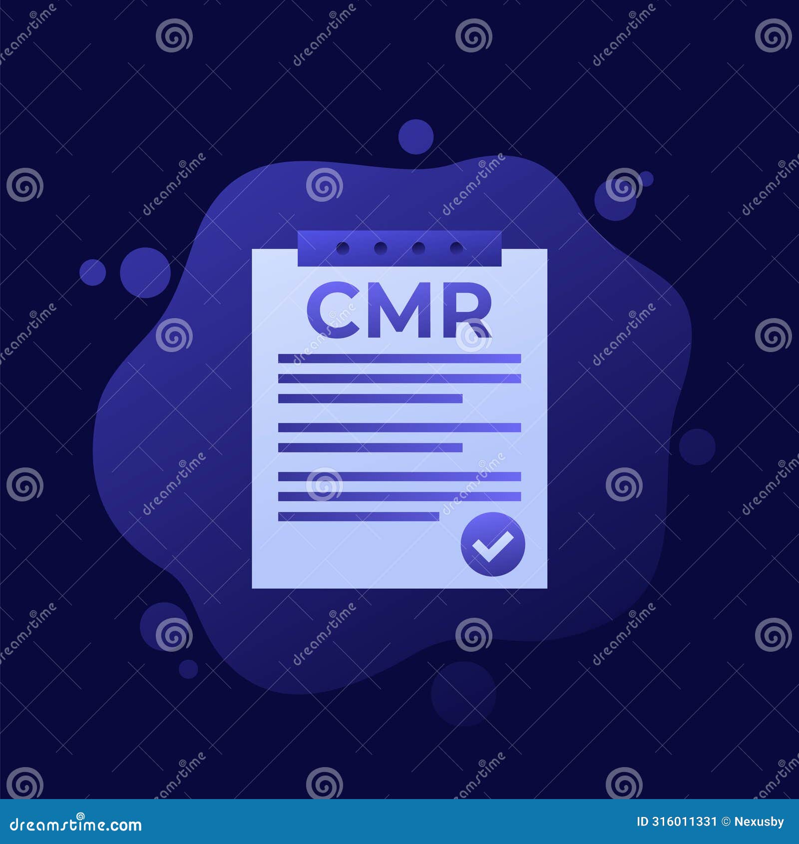 CMR Transport Document. Business Icon. International Transportation ...