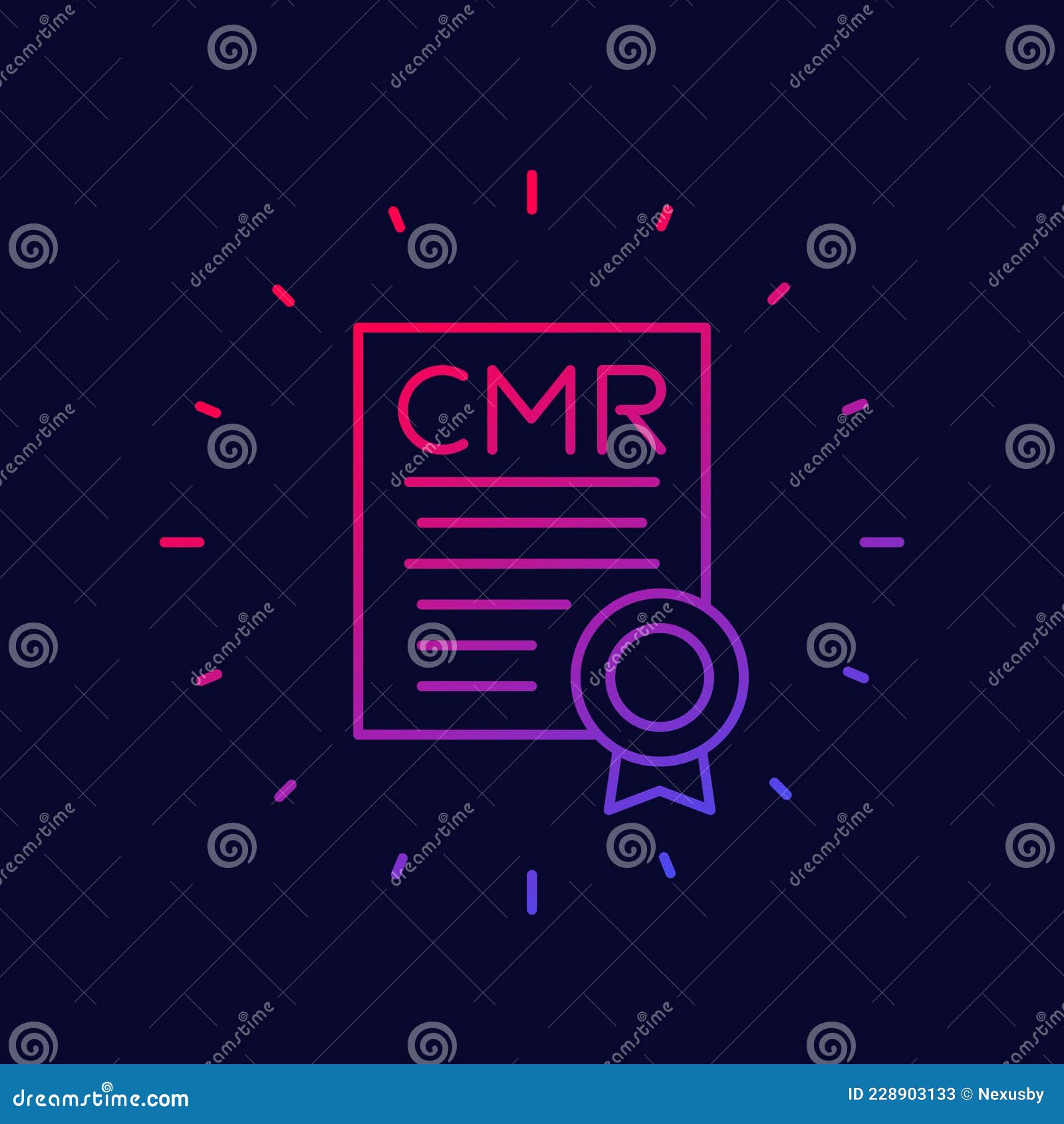 CMR Transport Document, Vector Icon | CartoonDealer.com #227975105