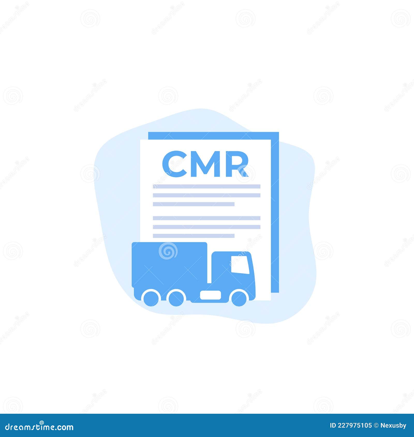 CMR Transport Document Icon On White, Vector | CartoonDealer.com #228899719