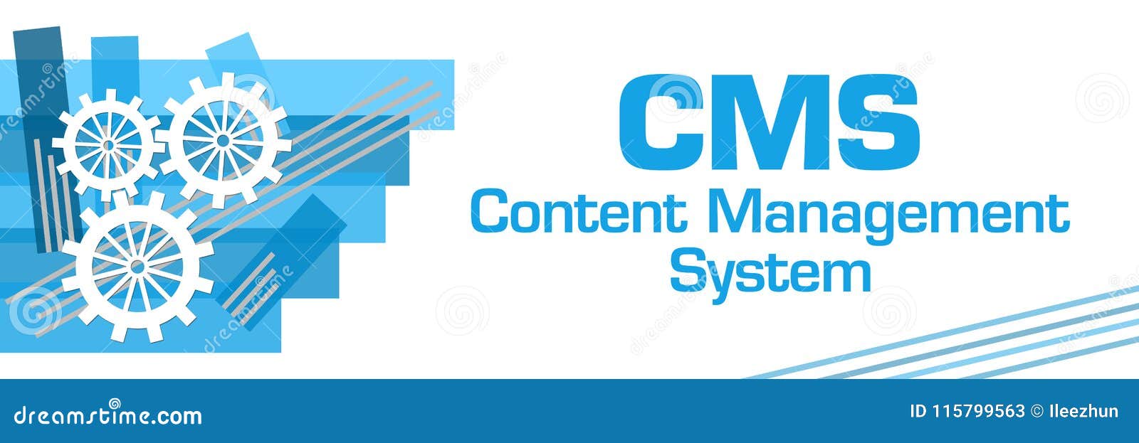 CMS Blue Stroked Stripes stock illustration. Illustration of concept ...