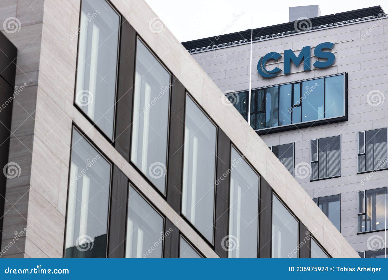 The Cms Building Sign in Frankfurt Editorial Stock Image - Image of ...