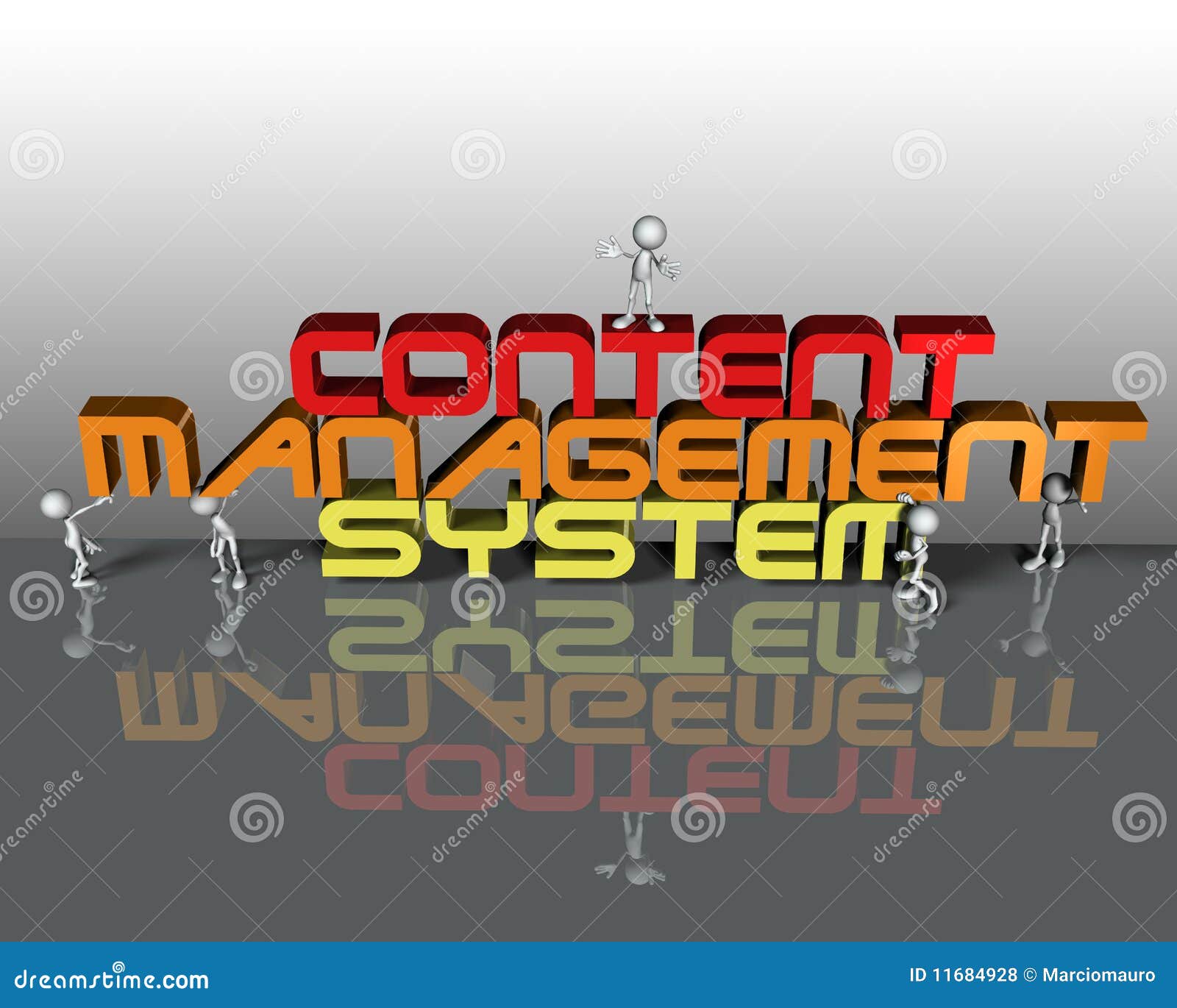 Cms Content Management System Stock Illustration - Illustration of ...