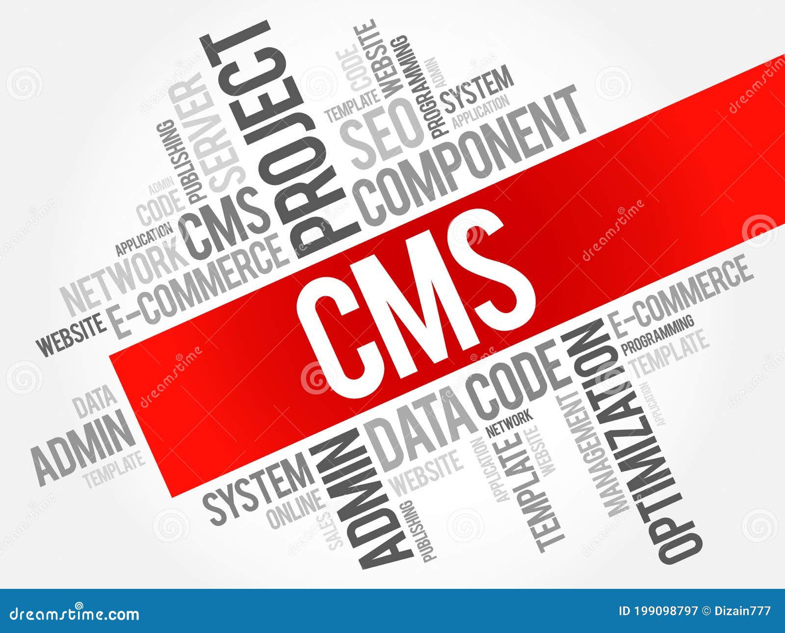 CMS Content Management System Stock Illustration - Illustration of ...
