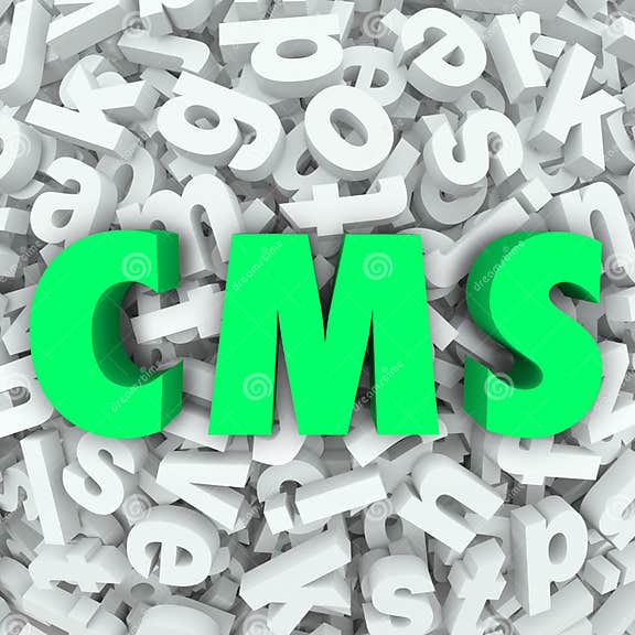 CMS Content Management System 3d Letters Word Acronym Stock ...