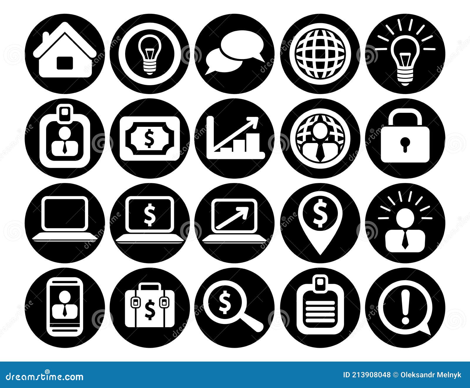 CMS Content Management System Web Design Icons Stock Vector ...