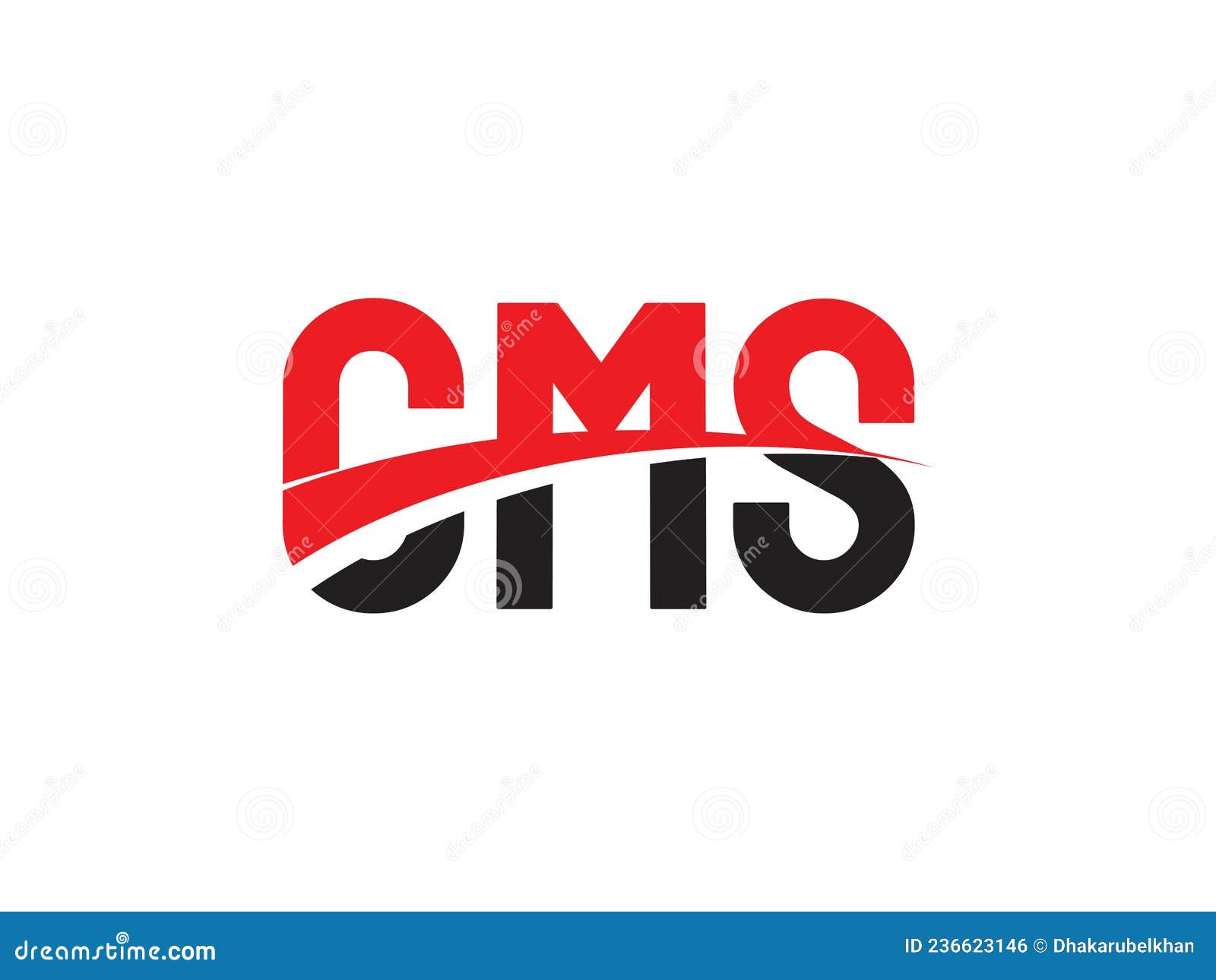 CMS Letter Initial Logo Design Vector Illustration Stock Vector ...