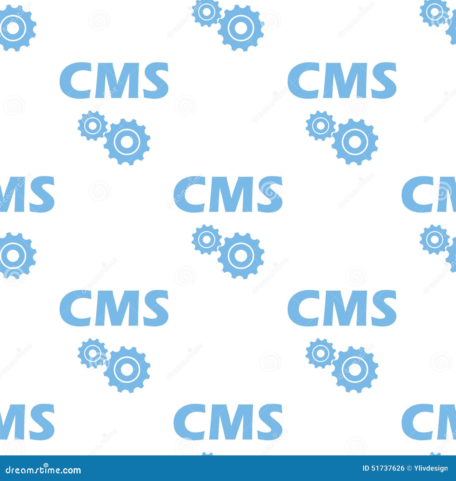 Cms seamless pattern stock vector. Illustration of menu - 51737626