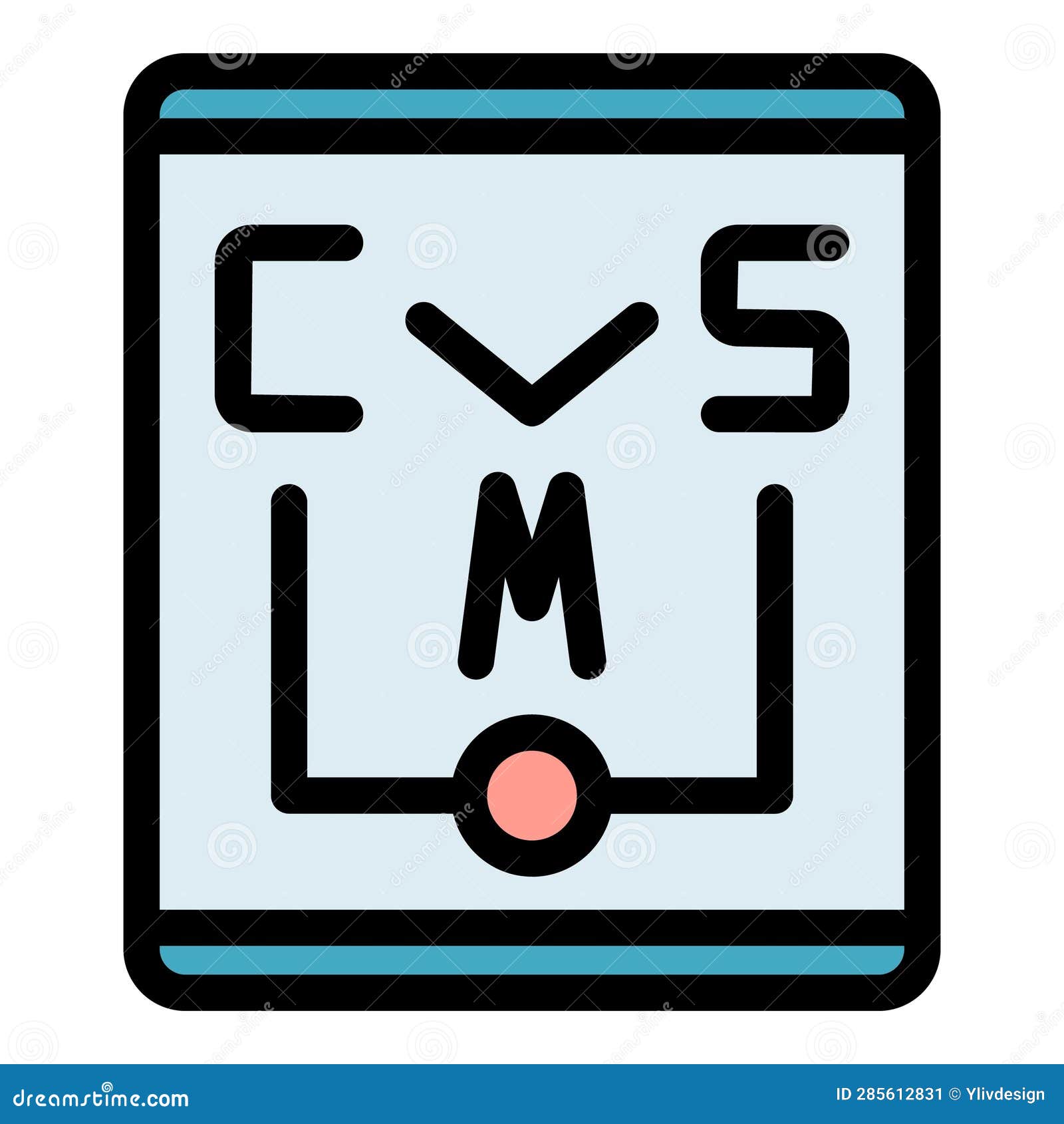 CMS-Symbol-Vektor vektor abbildung. Illustration von management - 285612831
