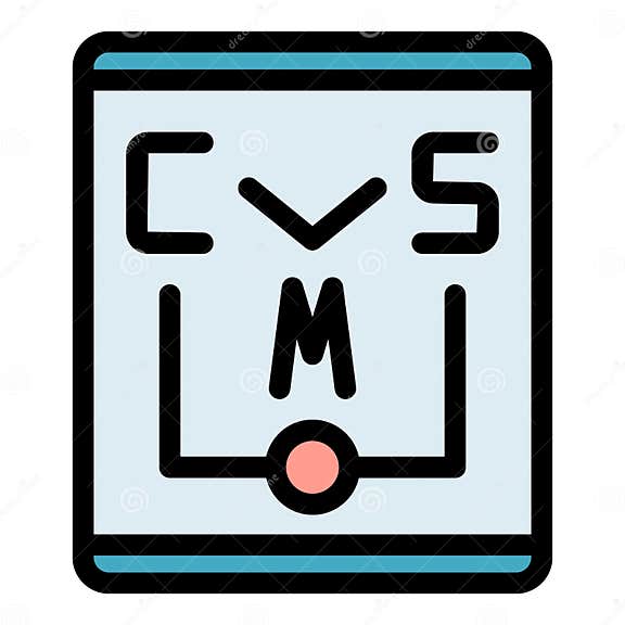 CMS-Symbol-Vektor vektor abbildung. Illustration von management - 285612831