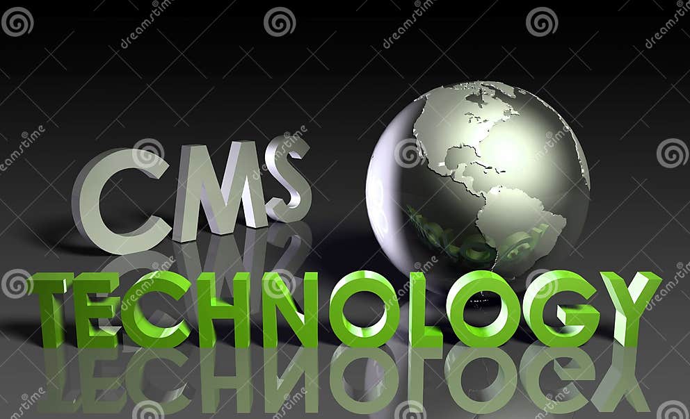 CMS Technology stock illustration. Illustration of email - 14421779