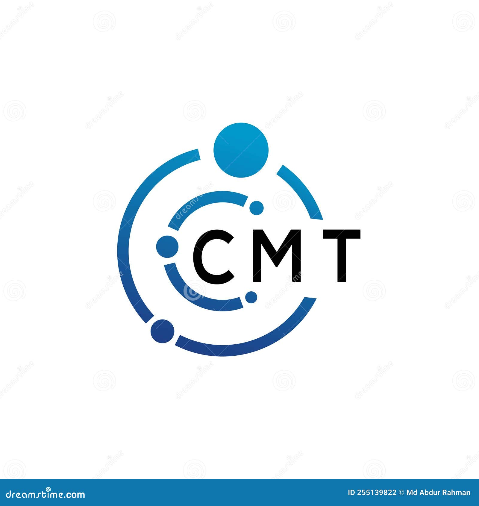 CMT Letter Logo Design on White Background. CMT Creative Initials ...