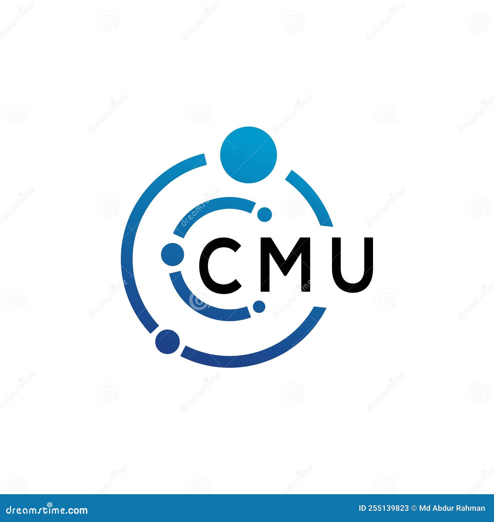 CMU Letter Logo Design on White Background. CMU Creative Initials ...