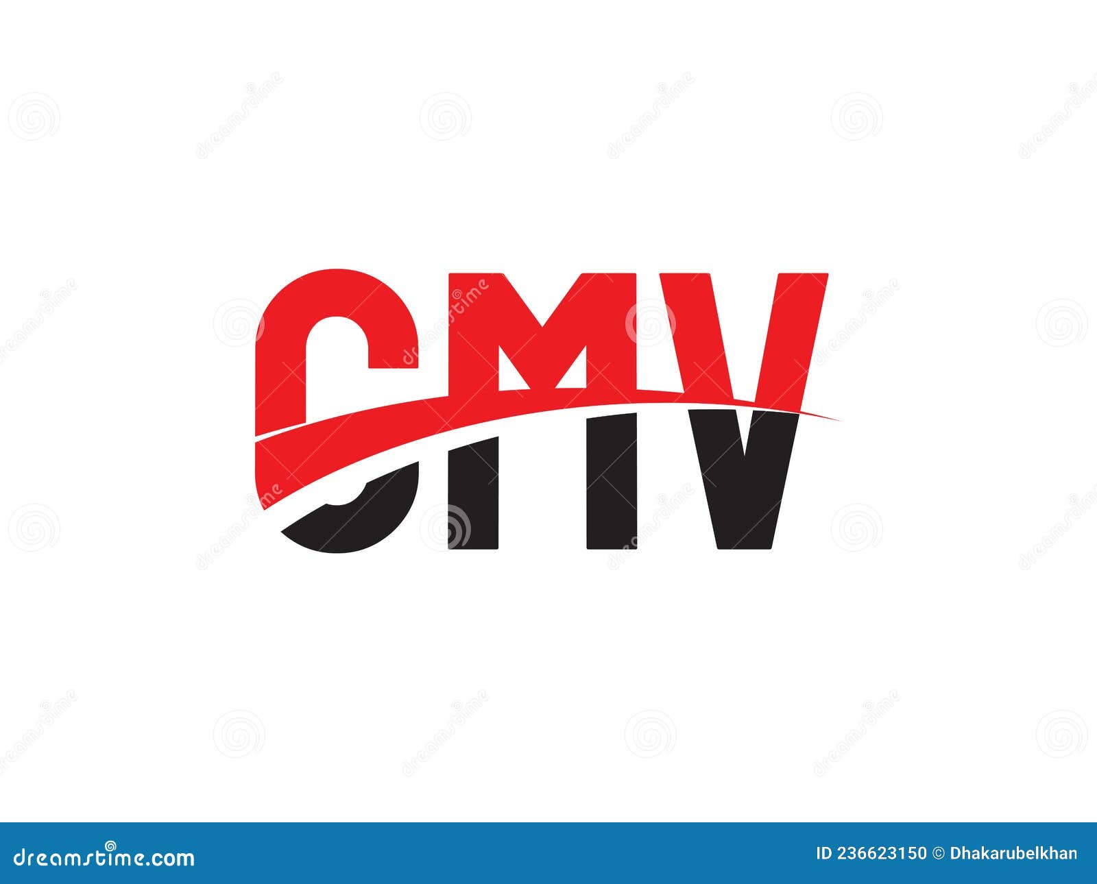 CMV Letter Initial Logo Design Vector Illustration Stock Vector ...